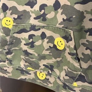 Old Navy | Shirts & Tops | Old Navy Kids Camo Hoodie With Yellow Smiley ...